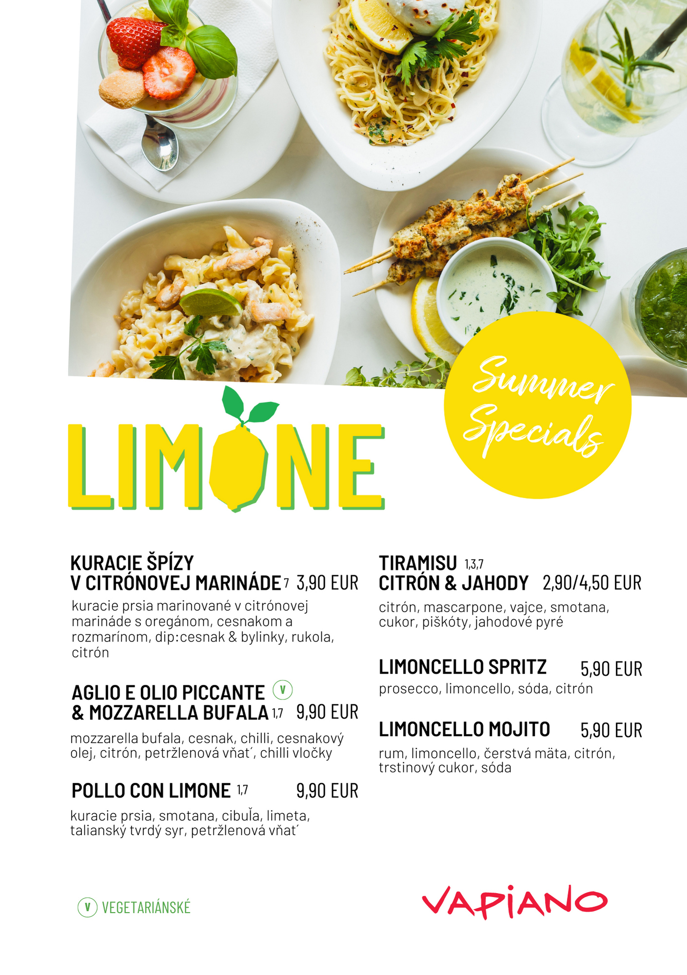 Menu - VAPIANO SK