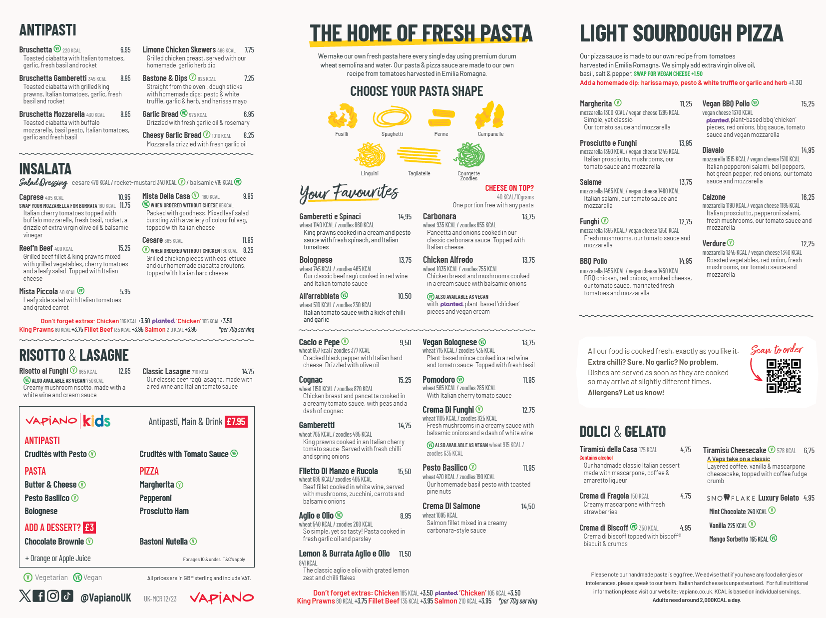 VAPIANO Manchester City Centre – Pizza & Pasta Restaurant